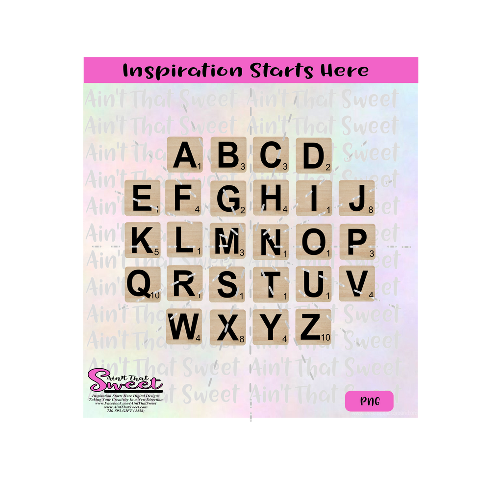 Scrabble Tiles | Alphabet Tiles with Numbers - Transparent PNG, SVG ...