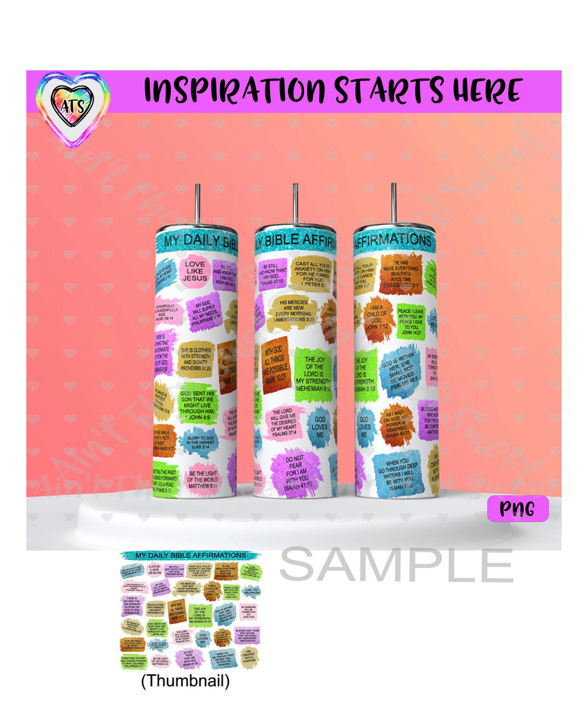 My Daily Bible Affirmations - Transparent PNG SVG DXF - Silhouette, Cr ...