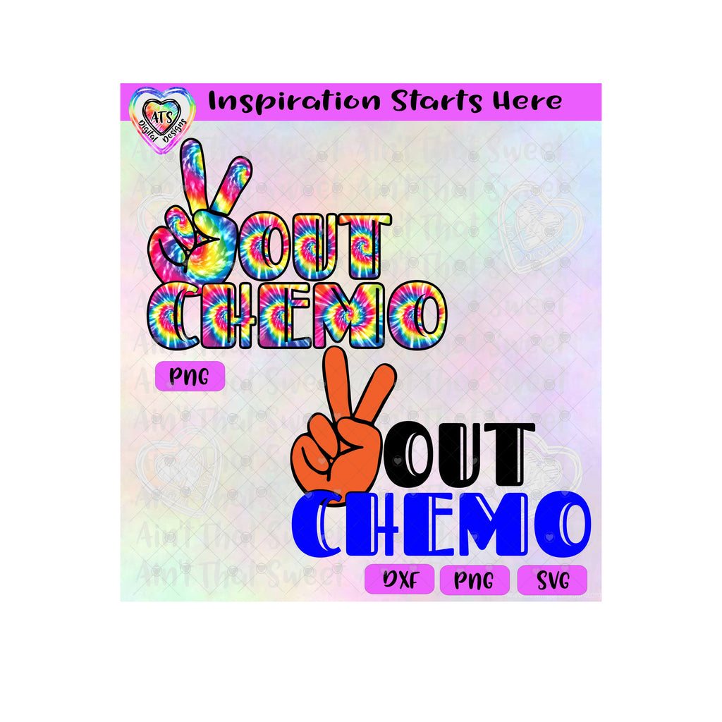 Peace Out Chemo - Transparent PNG SVG DXF - Silhouette, Cricut, ScanNC ...