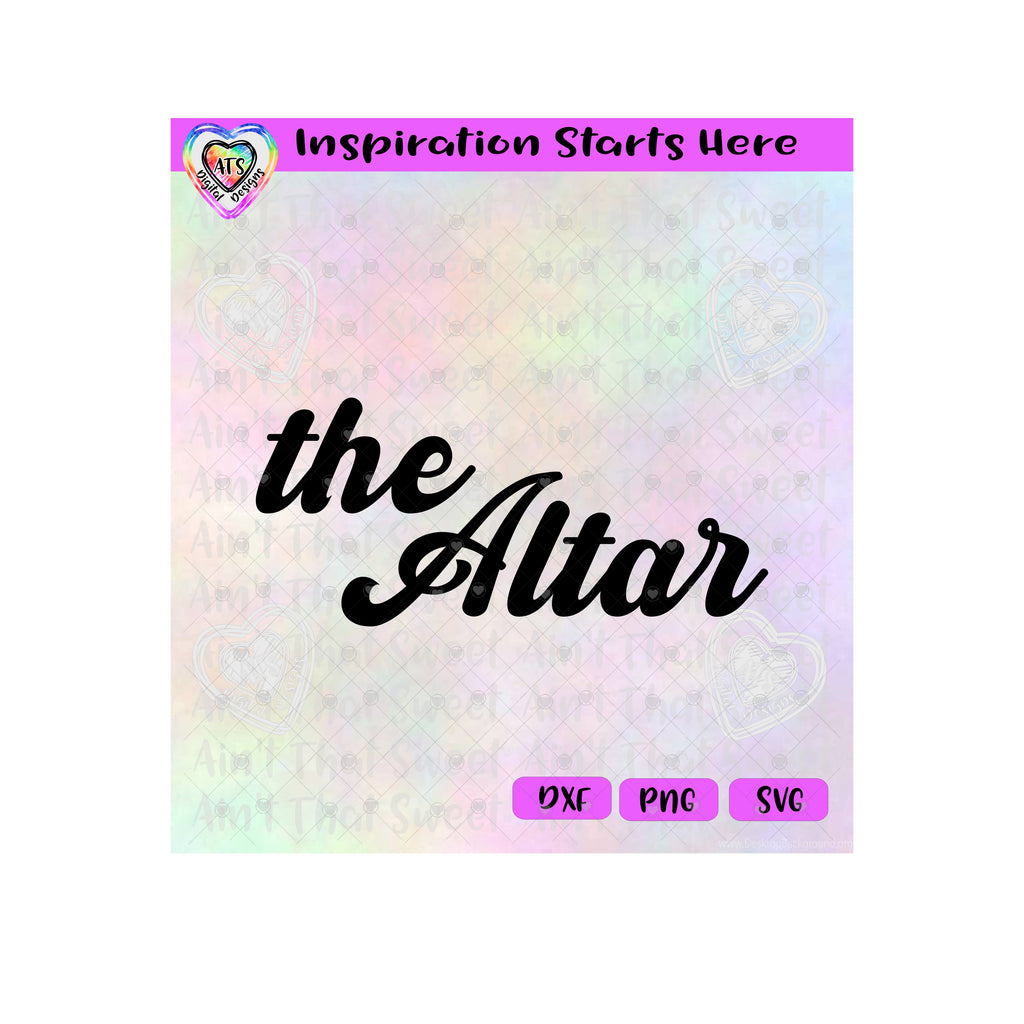 The Altar - Transparent PNG SVG DXF - Silhouette, Cricut, ScanNCut ...