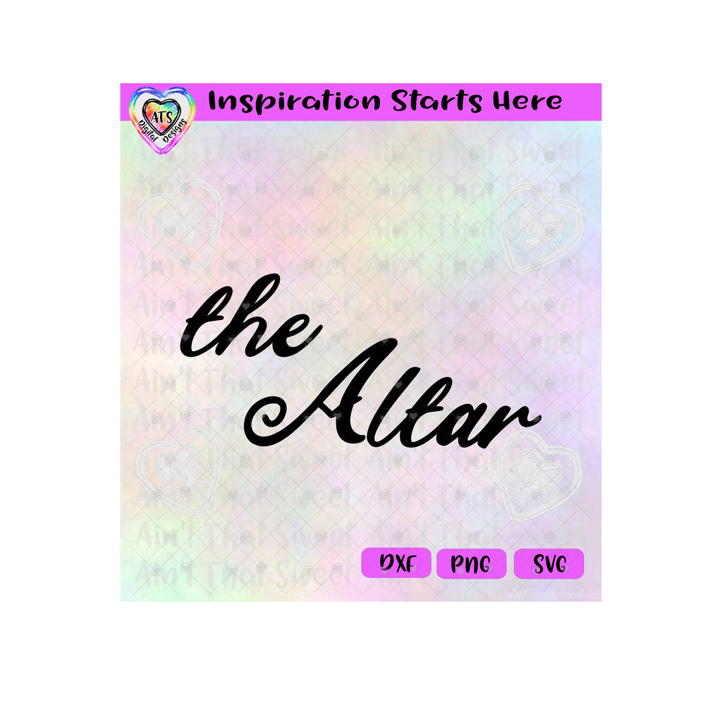 The Altar, VS2 - Transparent PNG SVG DXF - Silhouette, Cricut, ScanNCu ...