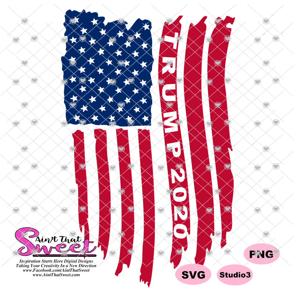 Trump Flag 2020 Vertical - Overlay and Subtracted - Transparent PNG, S ...