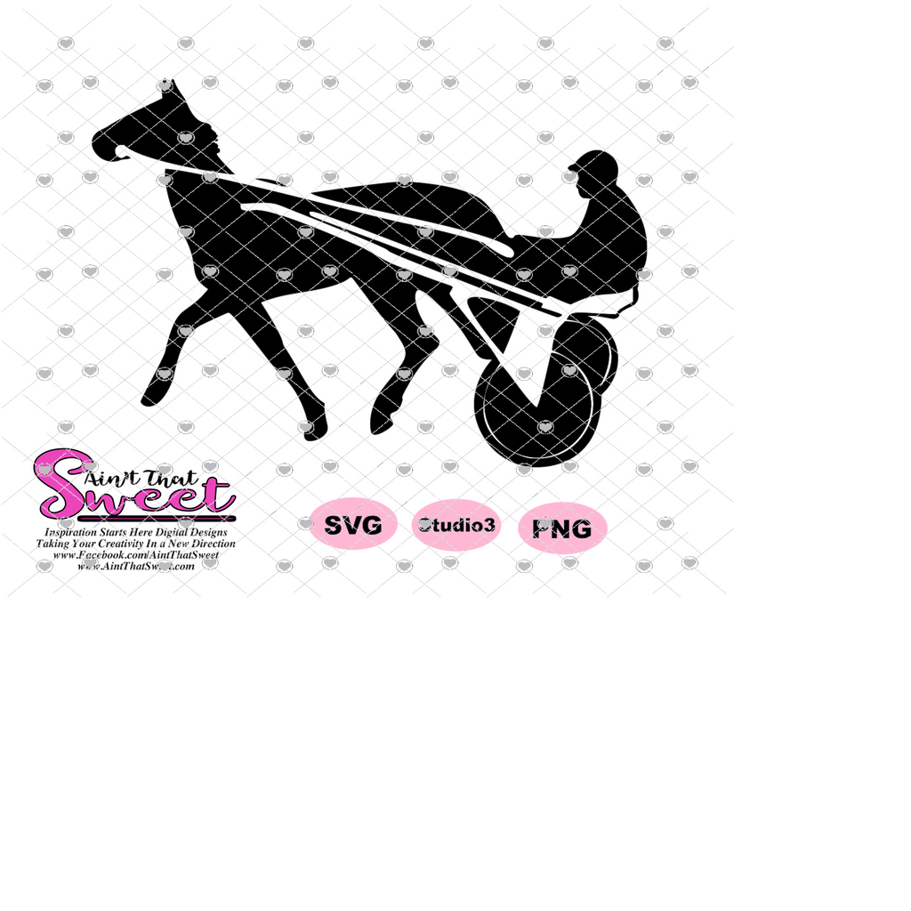 Harness Racing Horse and Driver, version 2 - Transparent PNG, SVG - Si ...