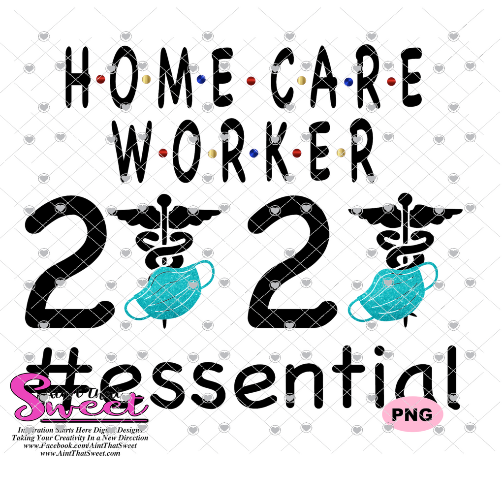 Home Care Worker 2020 With Caduceus and Mask - Transparent PNG, SVG ...