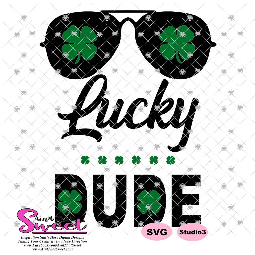 Lucky Dude - Transparent PNG, SVG - Silhouette, Cricut, Scan N Cut ...