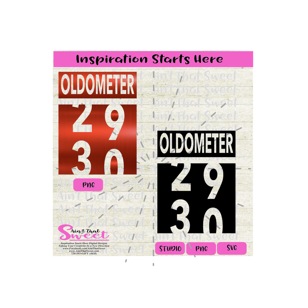 Oldometer - Turning 29 to 30 - Transparent PNG, SVG - Silhouette, Cric ...