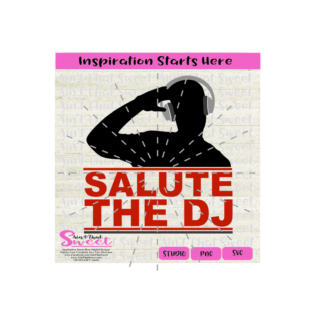 Salute The DJ | Headset | Headphones - Transparent PNG, SVG - Silhouet ...