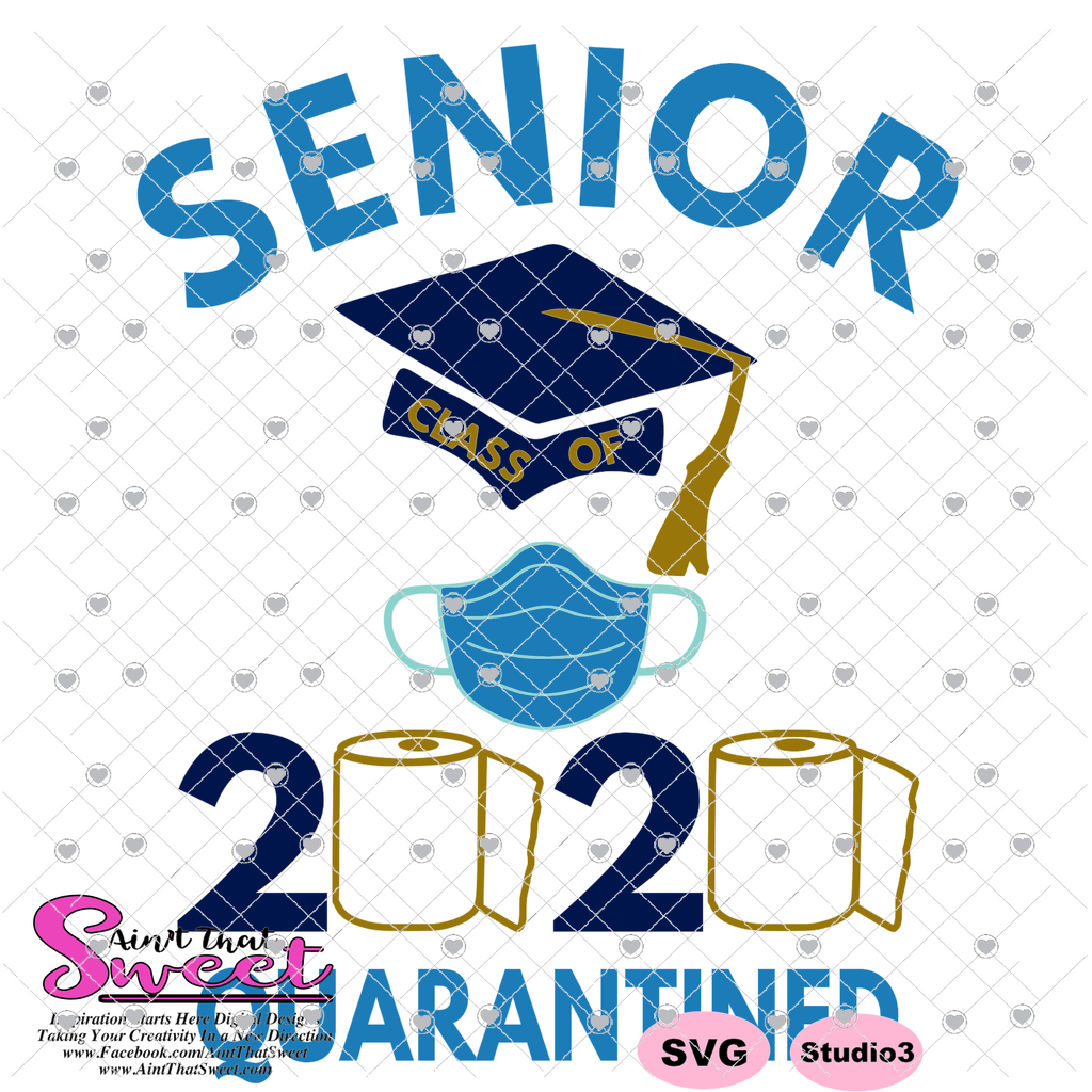 Senior Class of 2020 Quarantined with Mask and Toilet Paper - Transpar ...