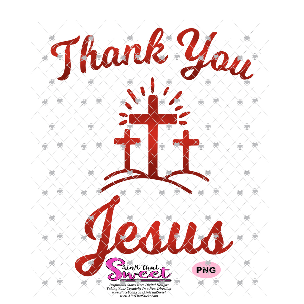 Thank You Jesus Three Crosses On Hills - Transparent PNG, SVG - Silhou ...