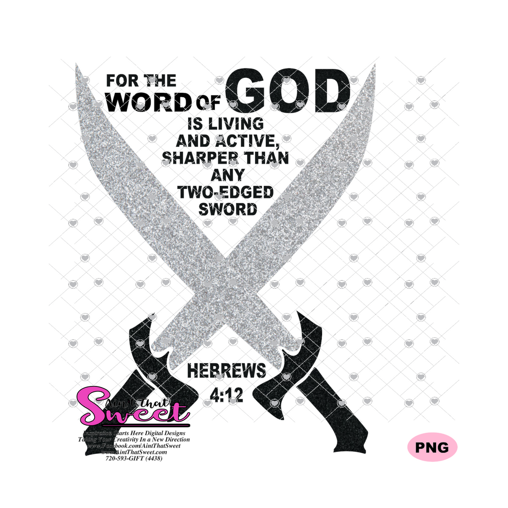 Word Of God with Sword - Hebrews 4:12 - Transparent PNG, SVG - Silhoue ...