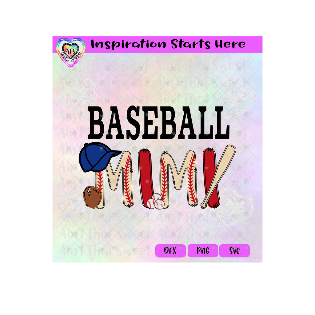 Baseball Mimi | Hat | Bat | Balls - Transparent PNG SVG DXF - Silhouet ...
