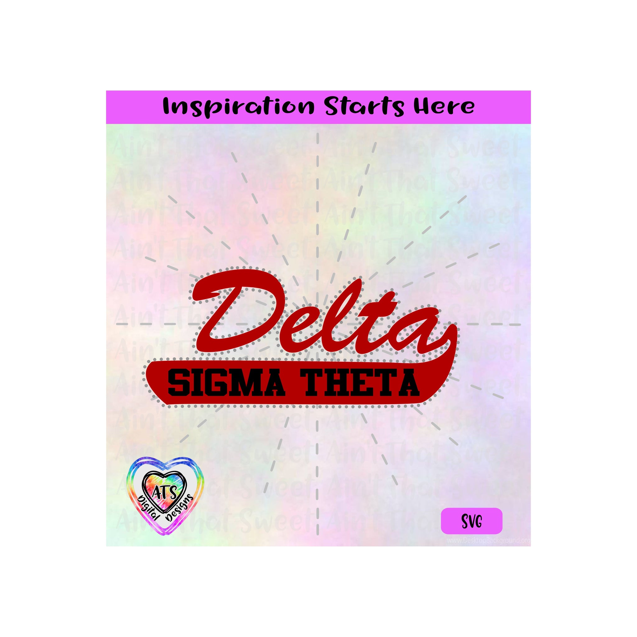 Delta Sigma Theta - Transparent PNG SVG DXF - Silhouette, Cricut, Scan ...